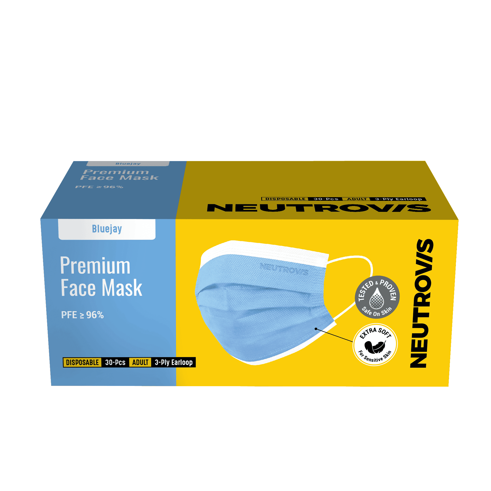 Neutrovis 3-Ply Premium Medical Face Mask - Neutrovis